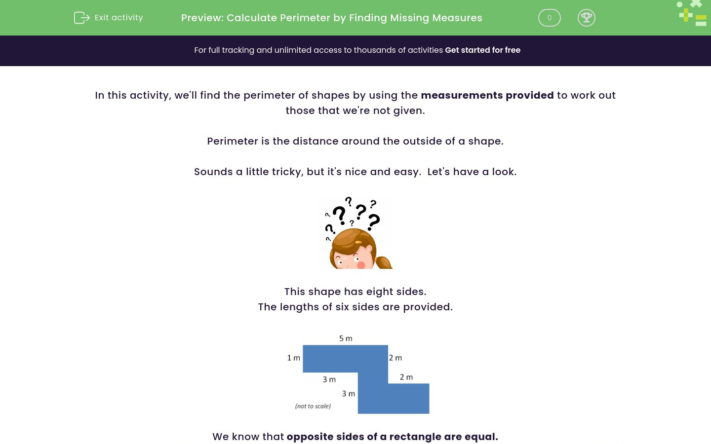 Calculate Perimeter by Finding Missing Measures Worksheet - EdPlace