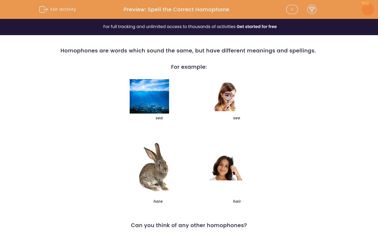 Spell the Correct Homophone Worksheet - EdPlace
