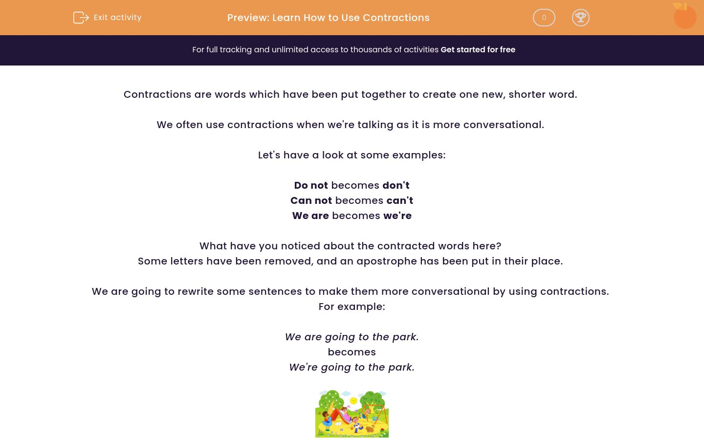 Learn How to Use Contractions Worksheet - EdPlace