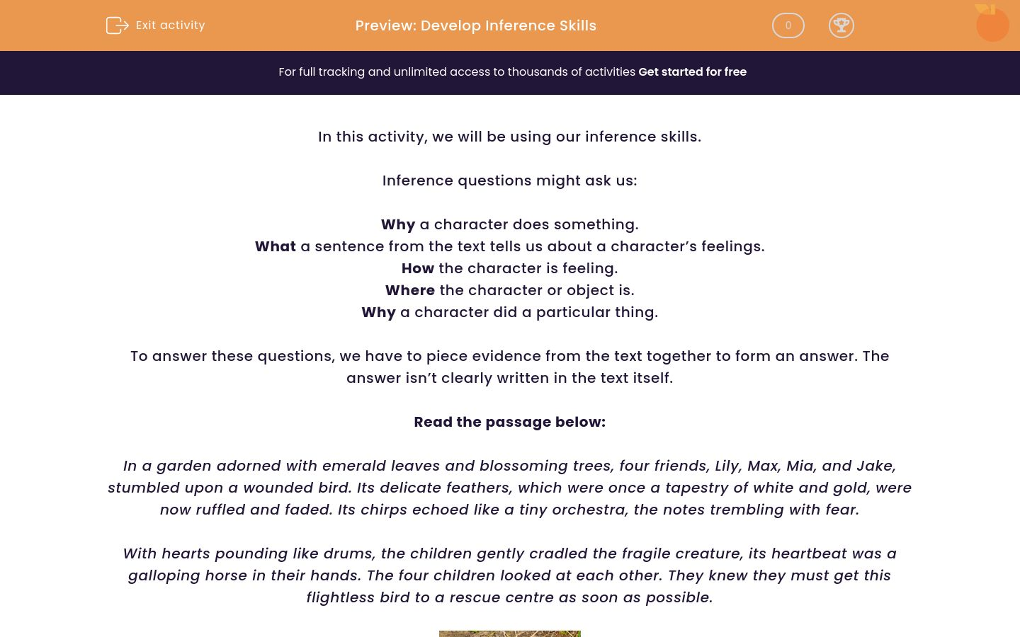 Develop Inference Skills Worksheet - EdPlace
