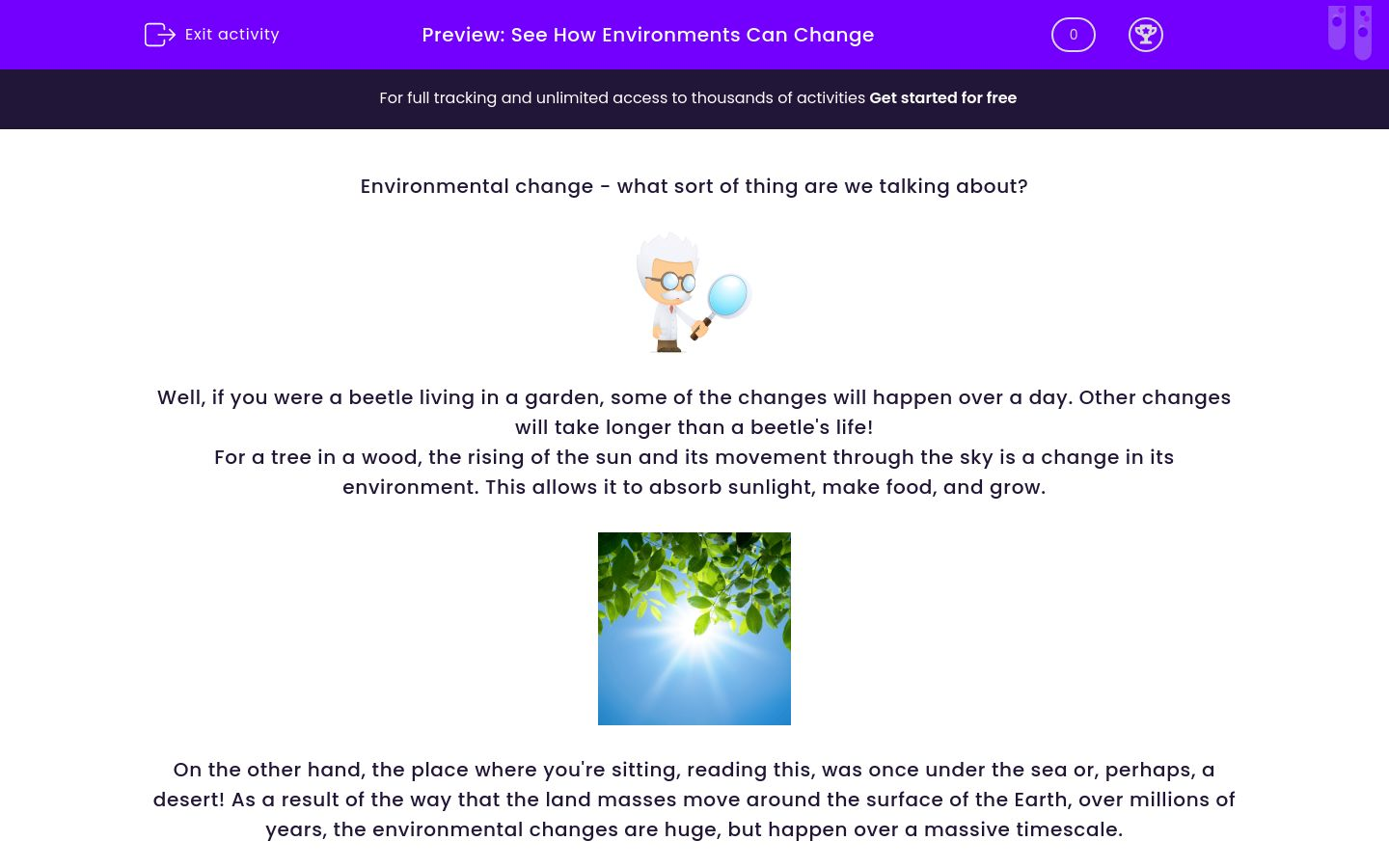 See How Environments Can Change Worksheet - EdPlace