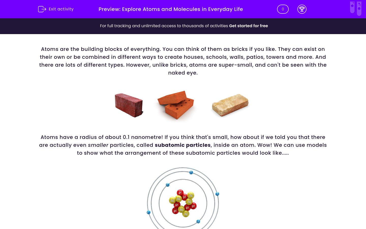 Explore Atoms and Molecules in Everyday Life Worksheet - EdPlace