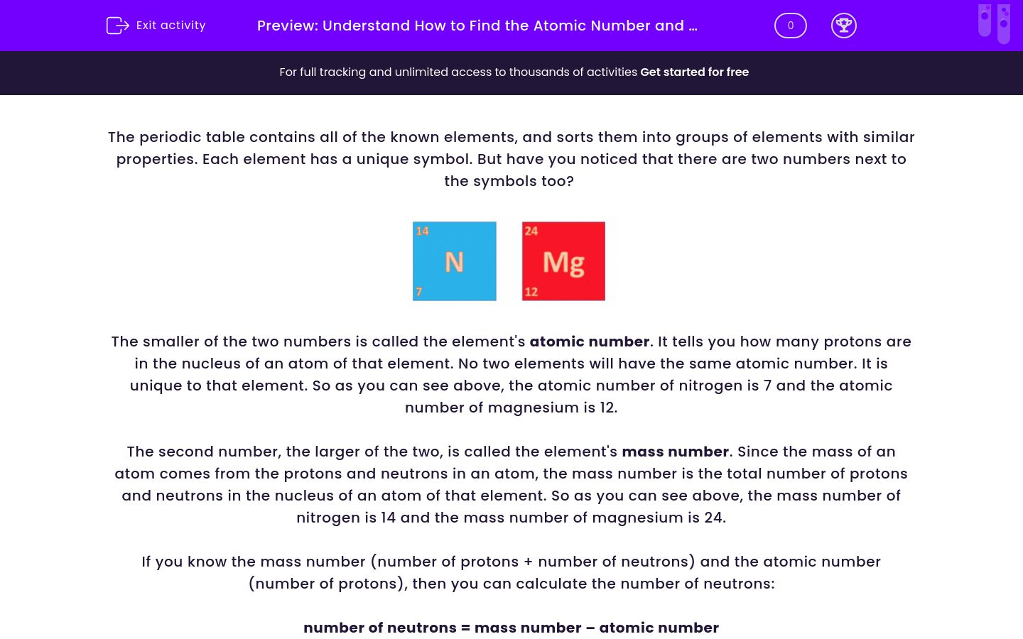 Understand How to Find the Atomic Number and Mass Number of Elements ...