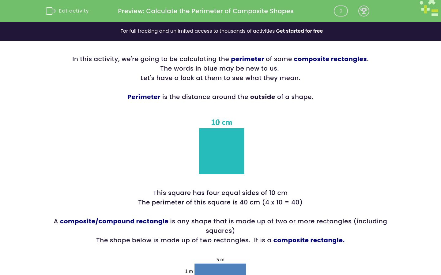 Calculate the Perimeter of Composite Shapes Worksheet - EdPlace