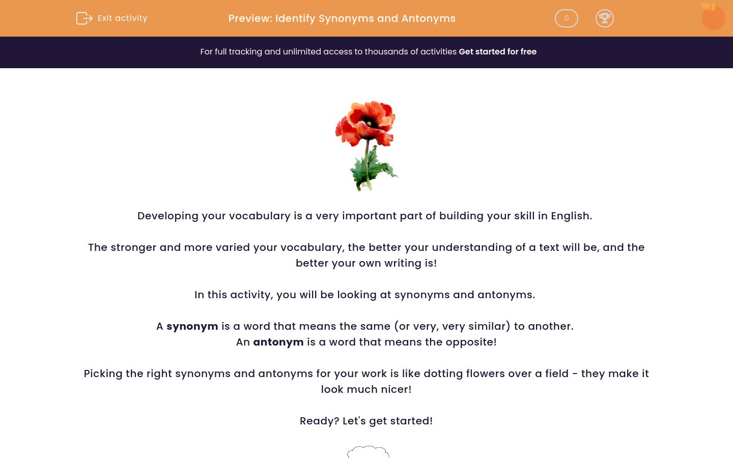Identify Synonyms and Antonyms Worksheet - EdPlace