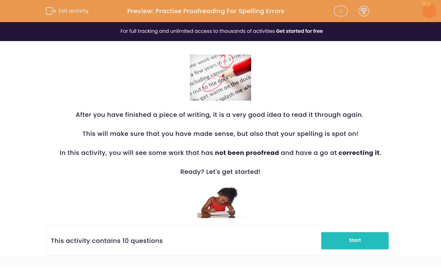 Practise Proofreading For Spelling Errors Worksheet - EdPlace