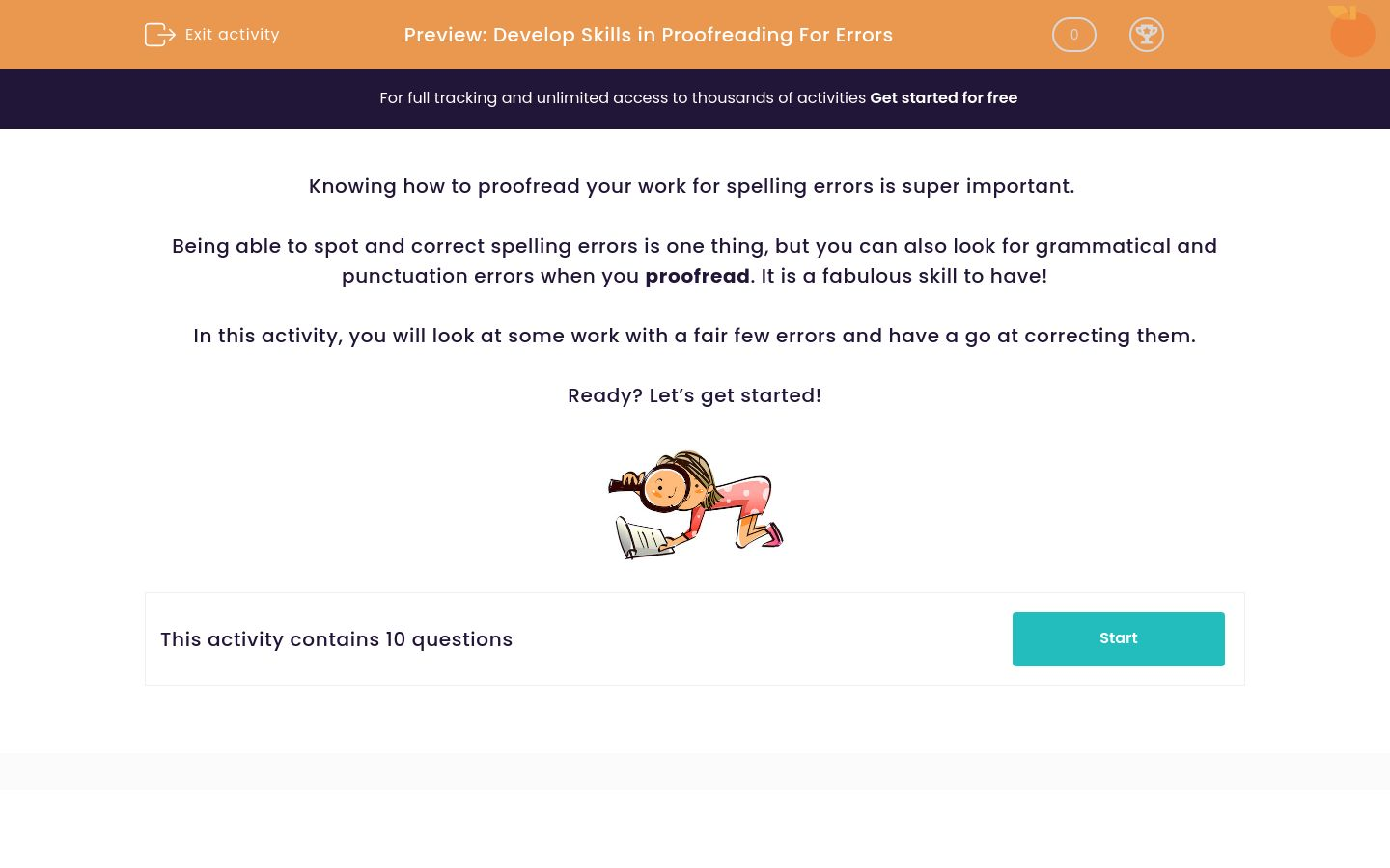Develop Skills in Proofreading For Errors Worksheet - EdPlace