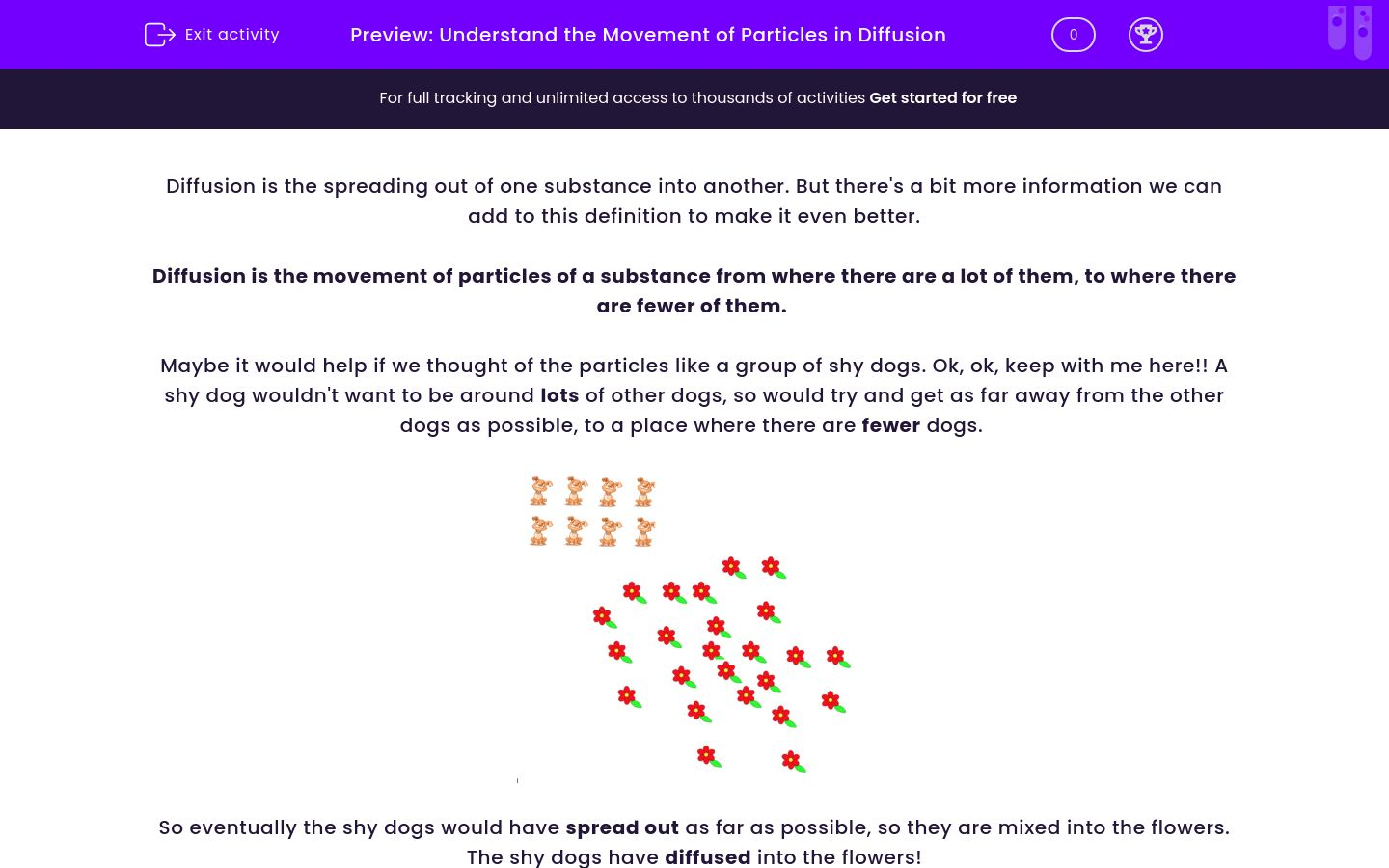 Understand the Movement of Particles in Diffusion Worksheet - EdPlace