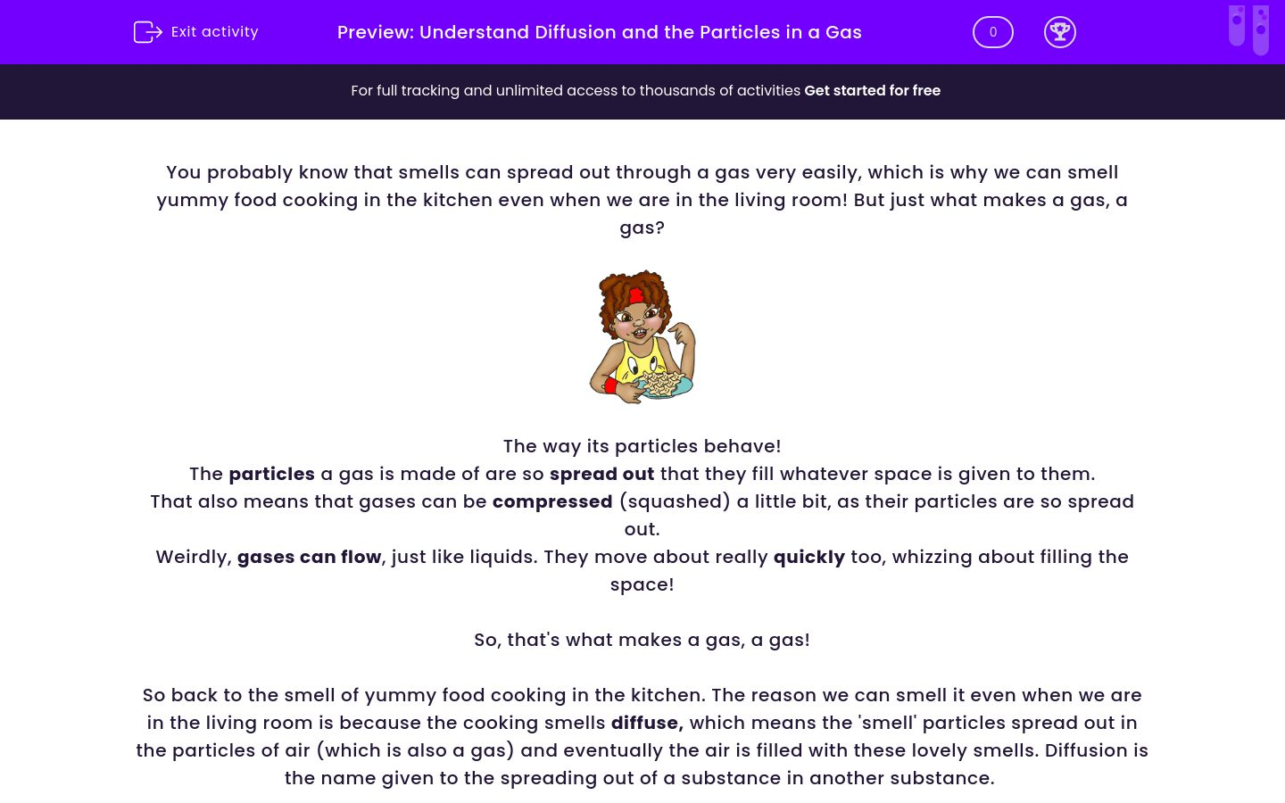 Understand Diffusion and the Particles in a Gas Worksheet - EdPlace