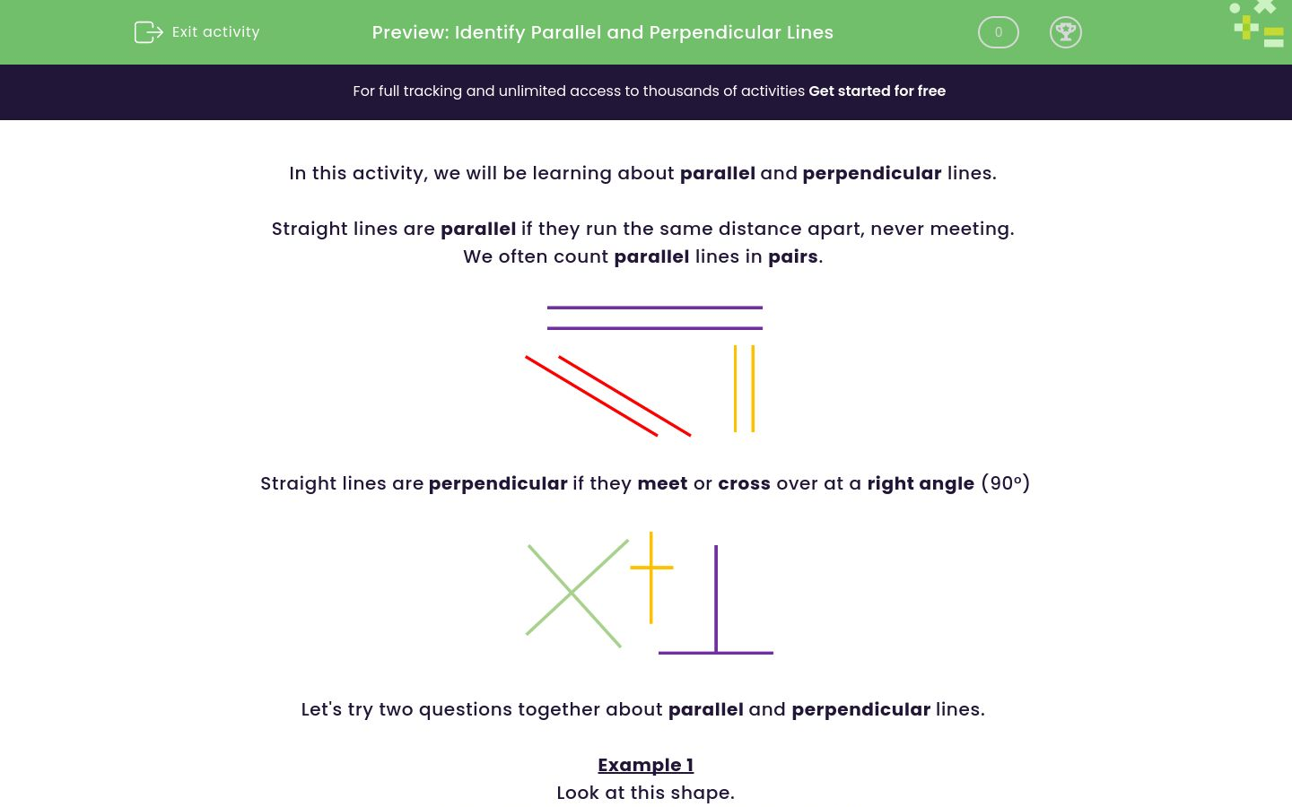 Identify Parallel and Perpendicular Lines Worksheet - EdPlace