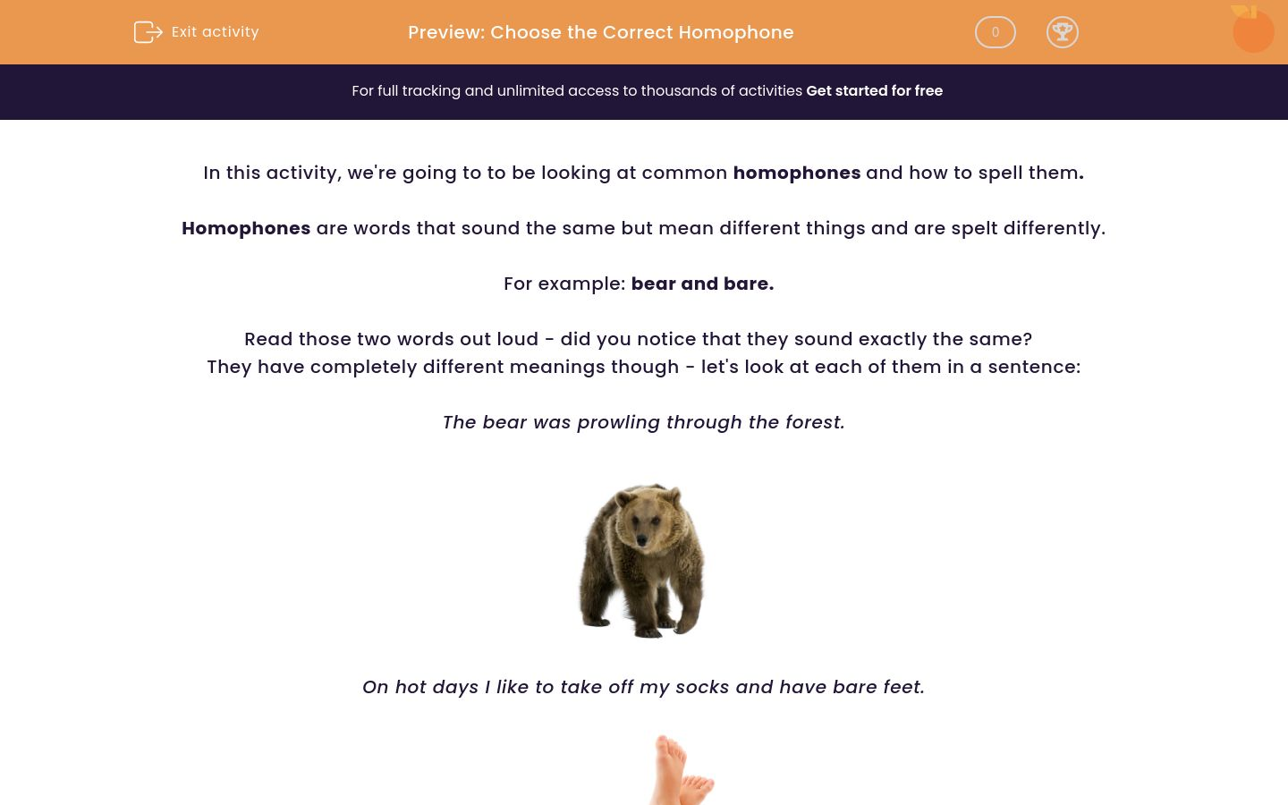 Choose the Correct Homophone Worksheet - EdPlace
