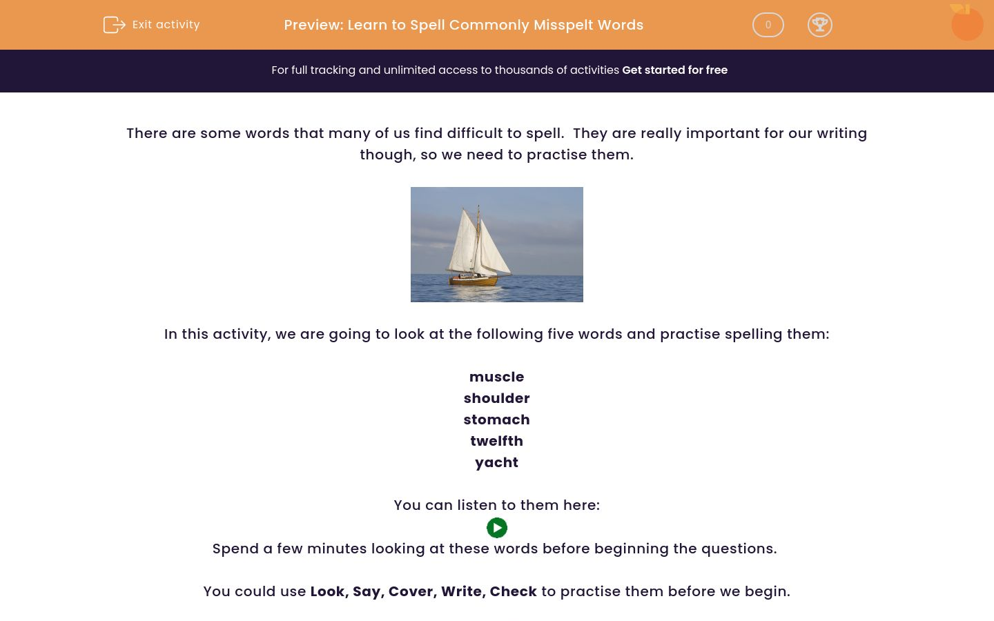 Learn to Spell Commonly Misspelt Words Worksheet - EdPlace