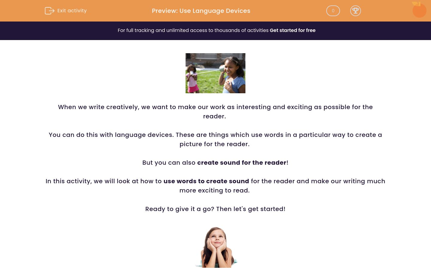 Use Language Devices Worksheet - EdPlace