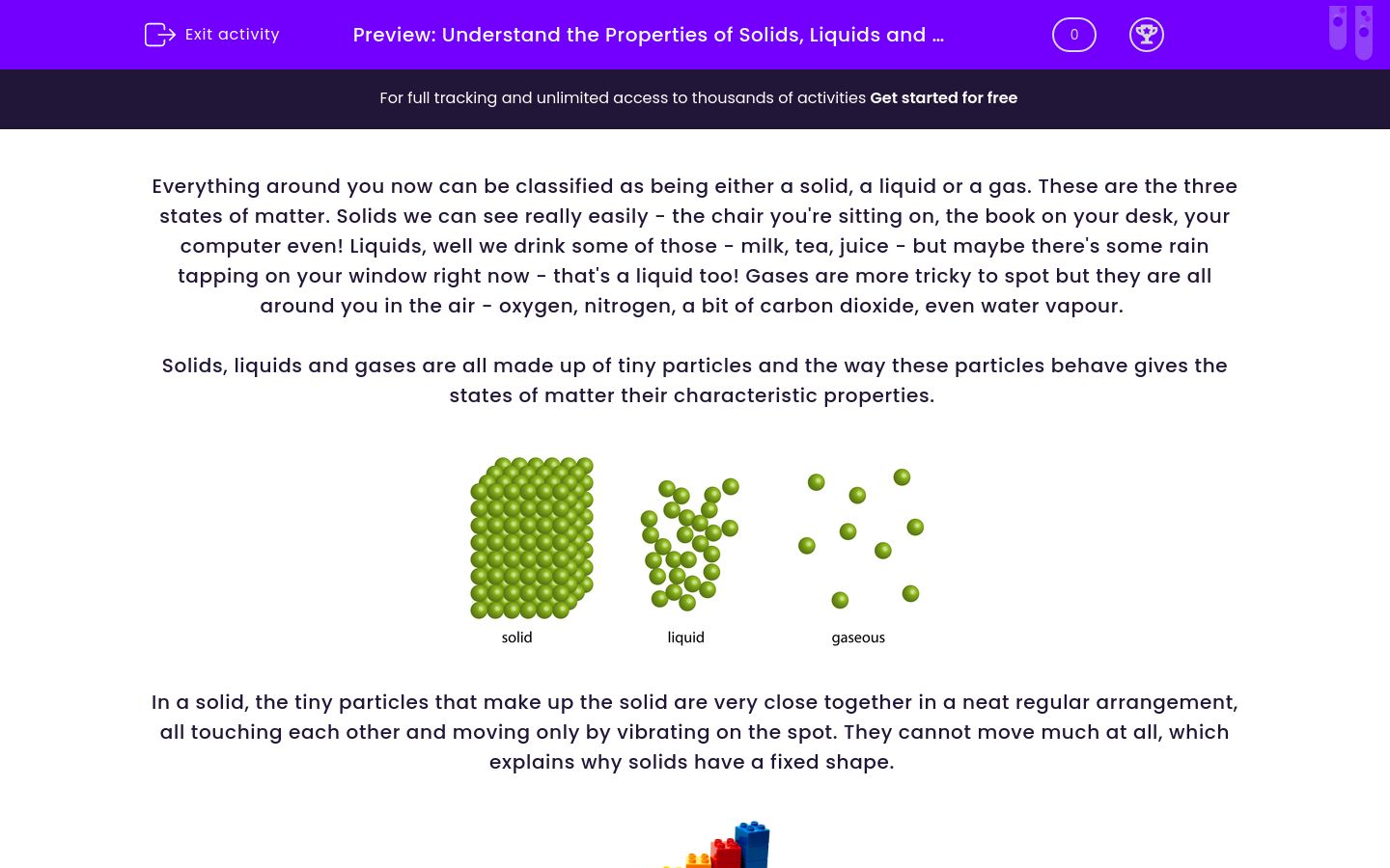 Understand the Properties of Solids, Liquids and Gases Worksheet - EdPlace