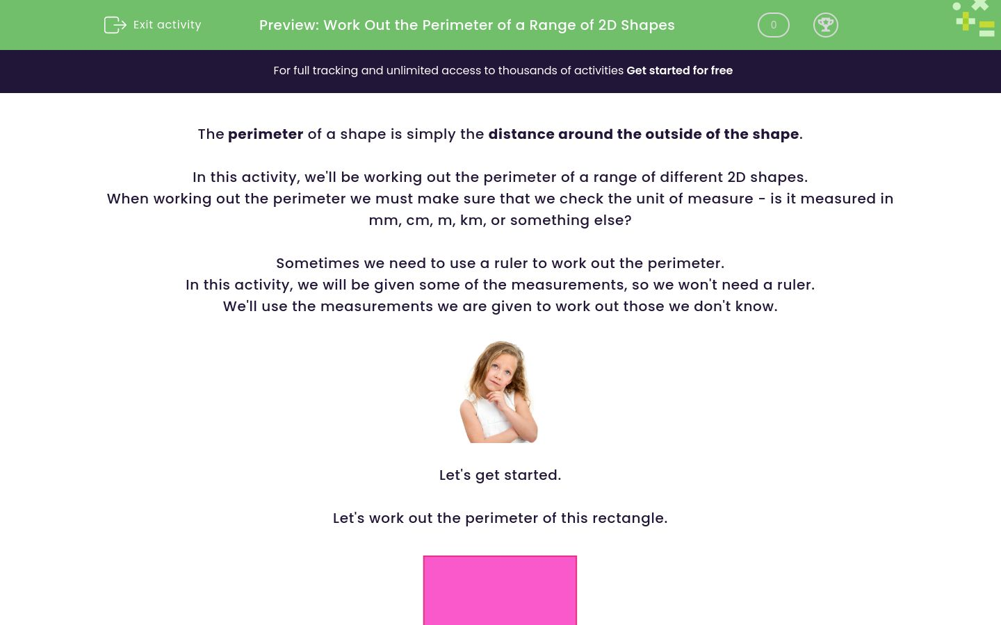 Work Out the Perimeter of a Range of 2D Shapes Worksheet - EdPlace