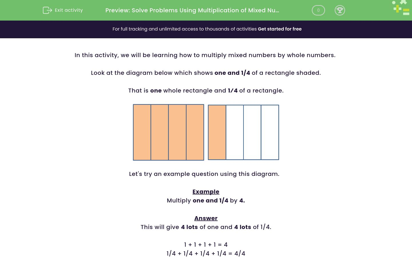 Solve Problems Using Multiplication of Mixed Numbers by Whole Numbers ...