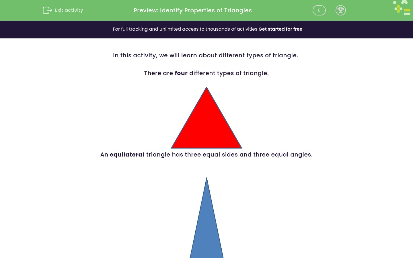 Identify Properties of Triangles Worksheet - EdPlace