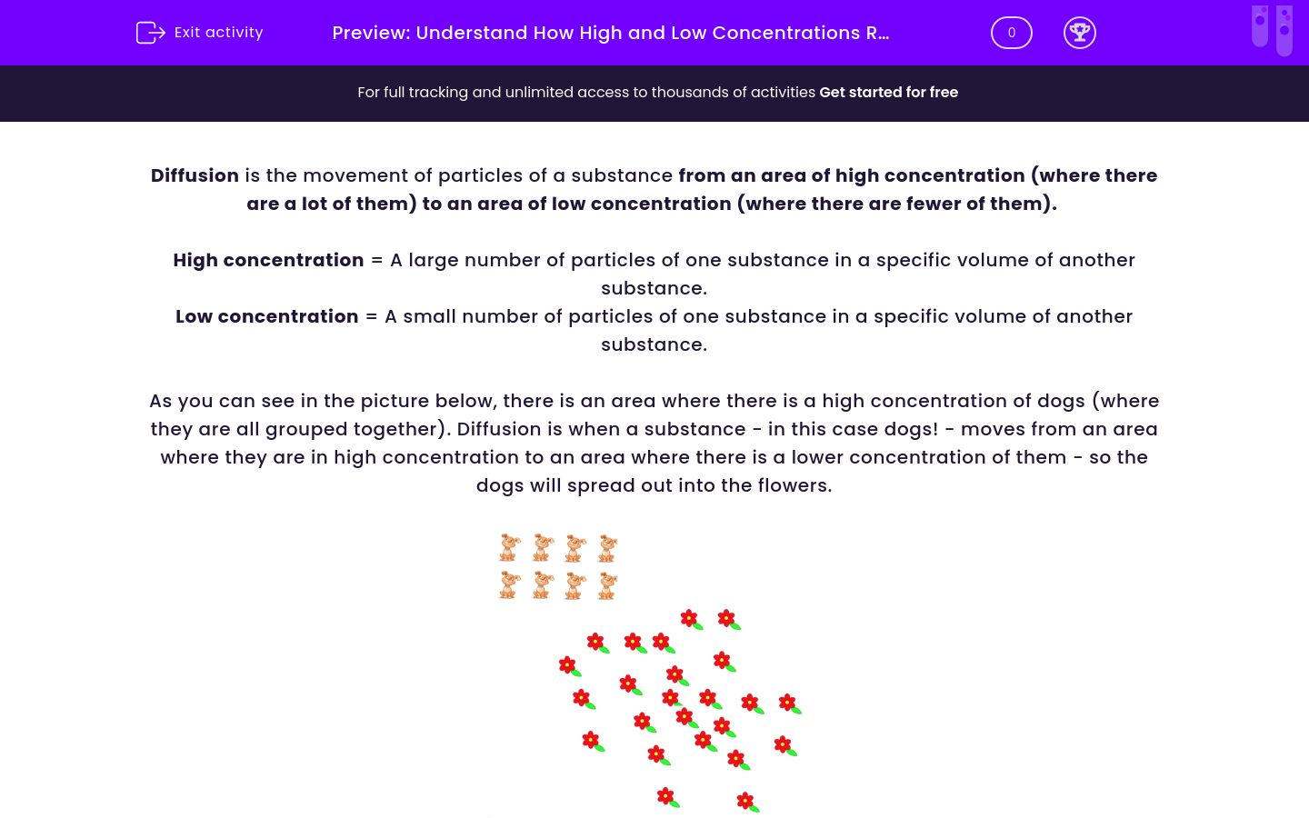 Understand How High and Low Concentrations Relate to Diffusion ...