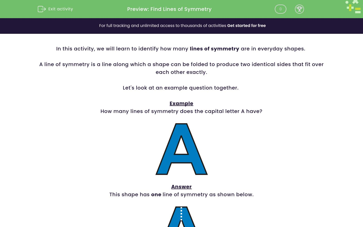 Find Lines of Symmetry Worksheet - EdPlace
