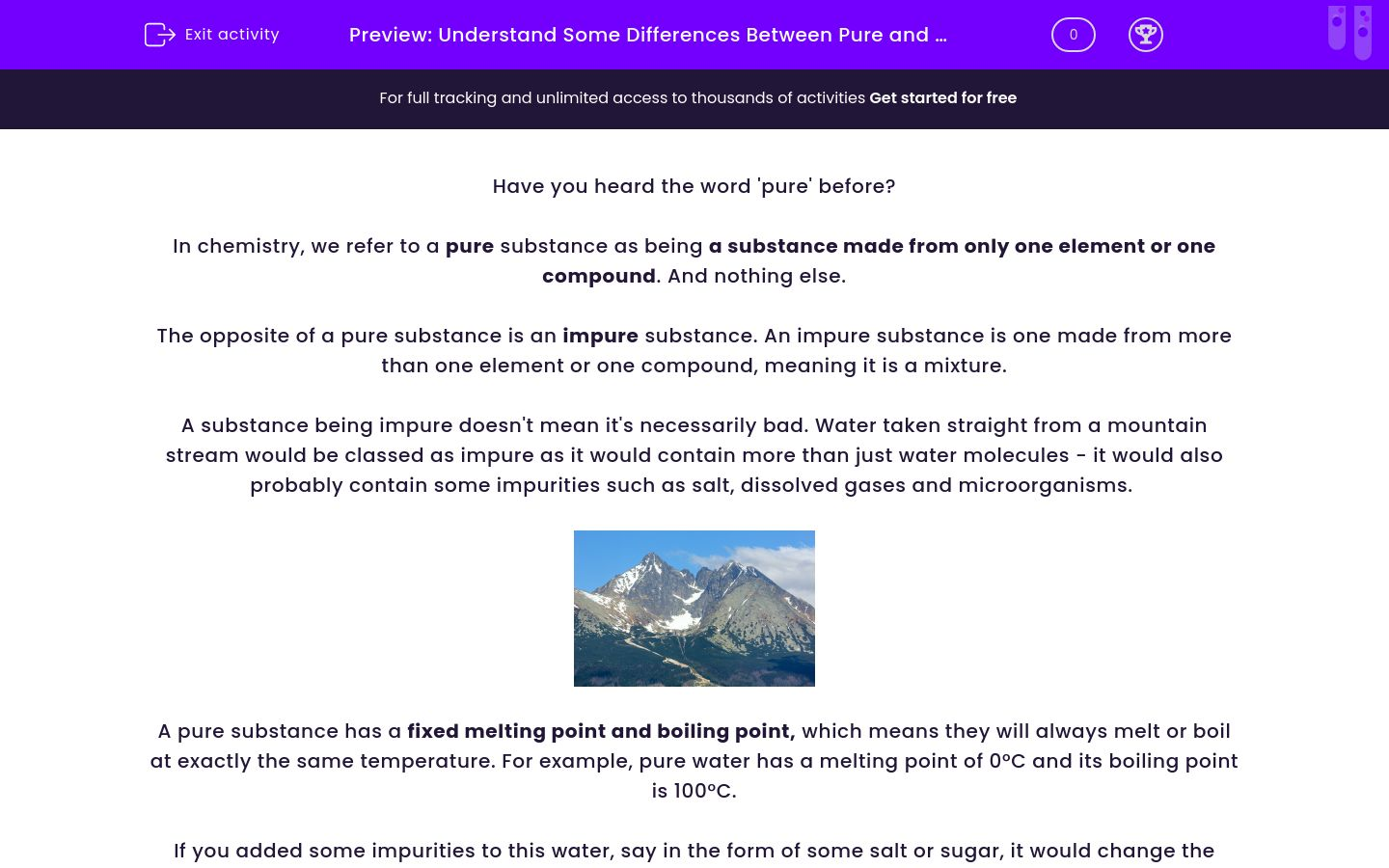 Understand Some Differences Between Pure and Impure Substances ...