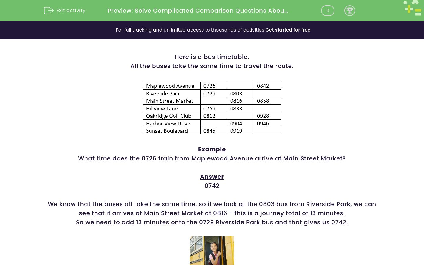 Solve Complicated Comparison Questions About Tables Worksheet - EdPlace