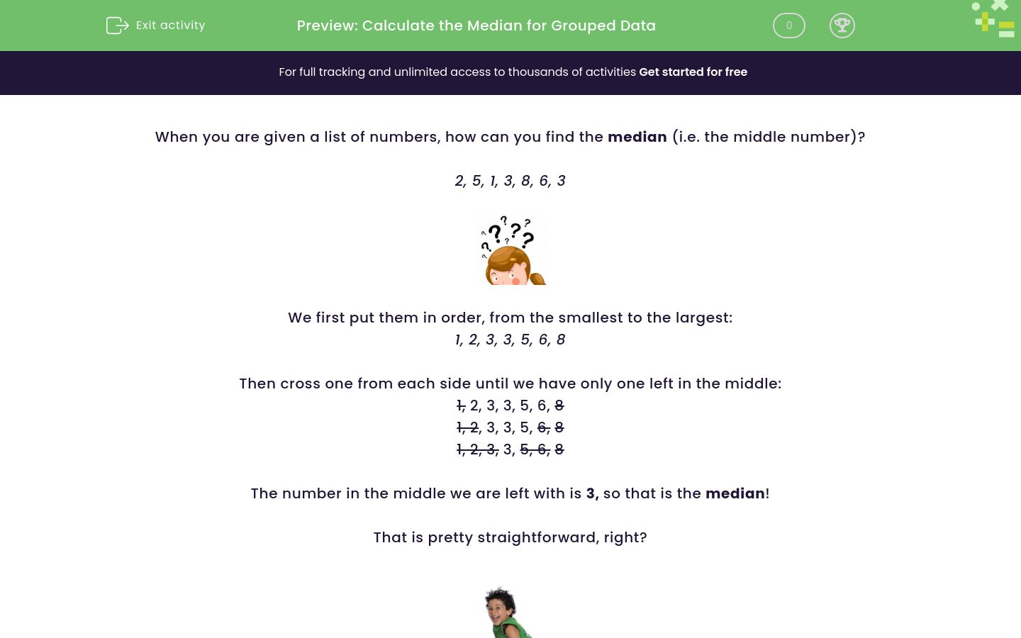 Calculate the Median for Grouped Data Worksheet - EdPlace