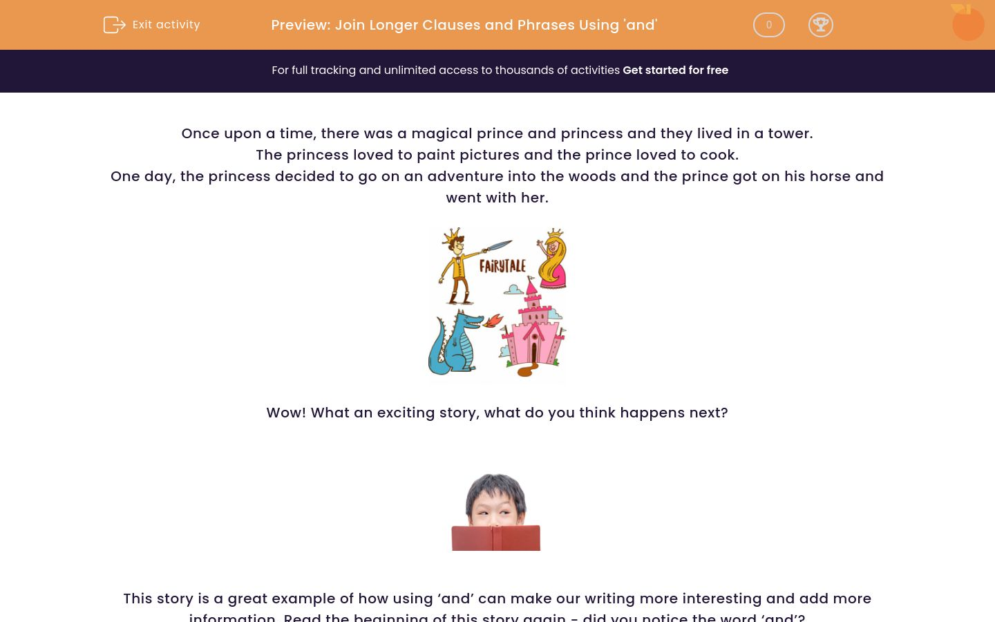 Join Longer Clauses and Phrases Using 'and' Worksheet - EdPlace