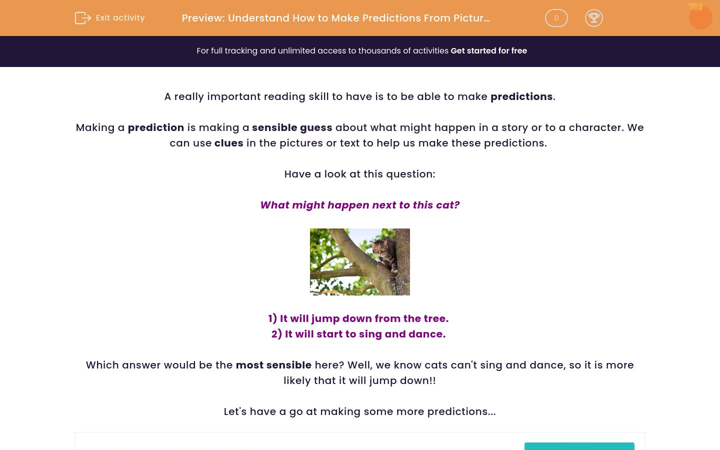 Understand How to Make Predictions From Pictures Worksheet - EdPlace