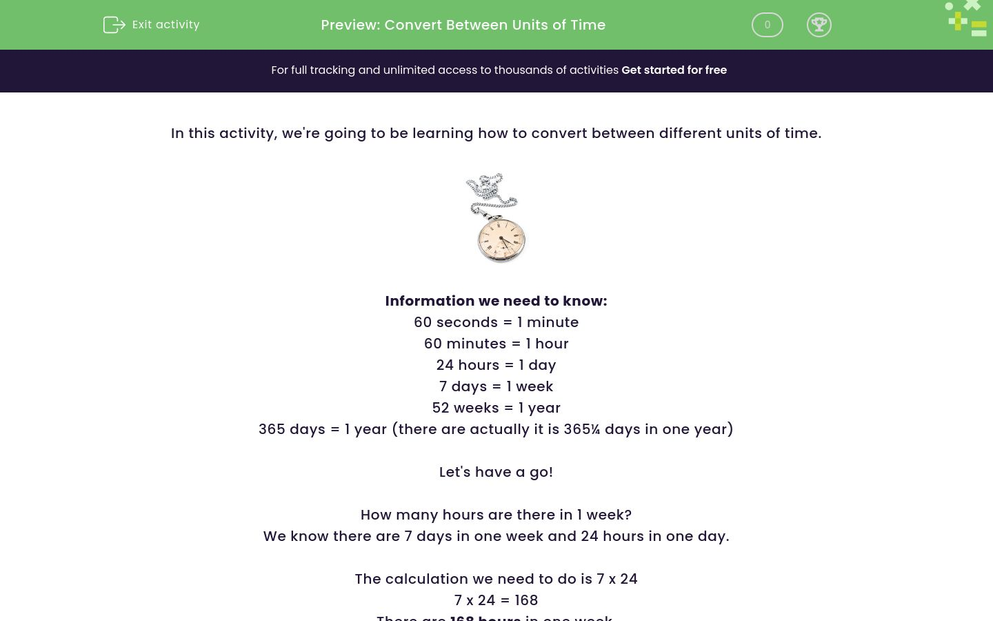 Convert Between Units of Time Worksheet - EdPlace