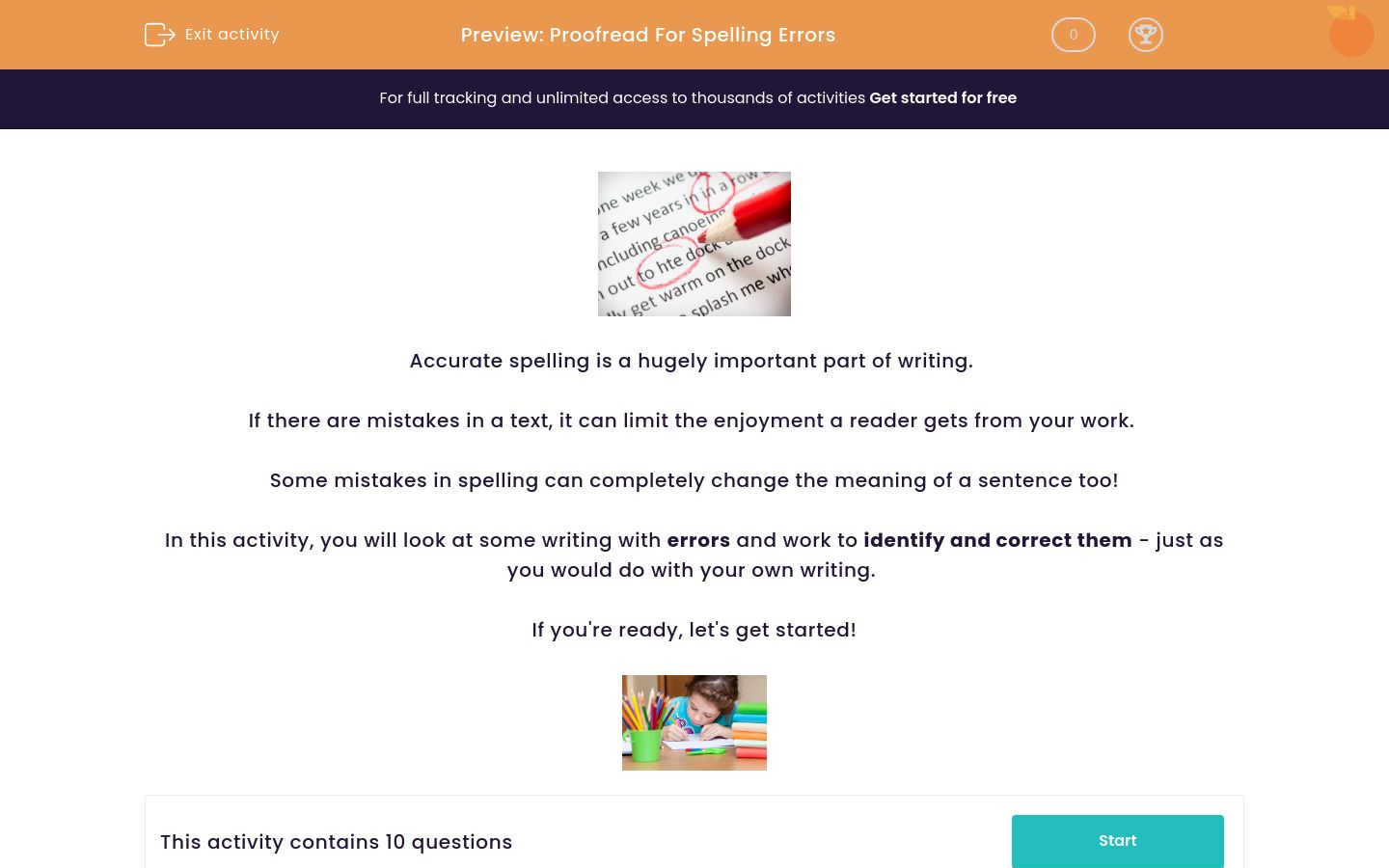Proofread For Spelling Errors Worksheet - EdPlace