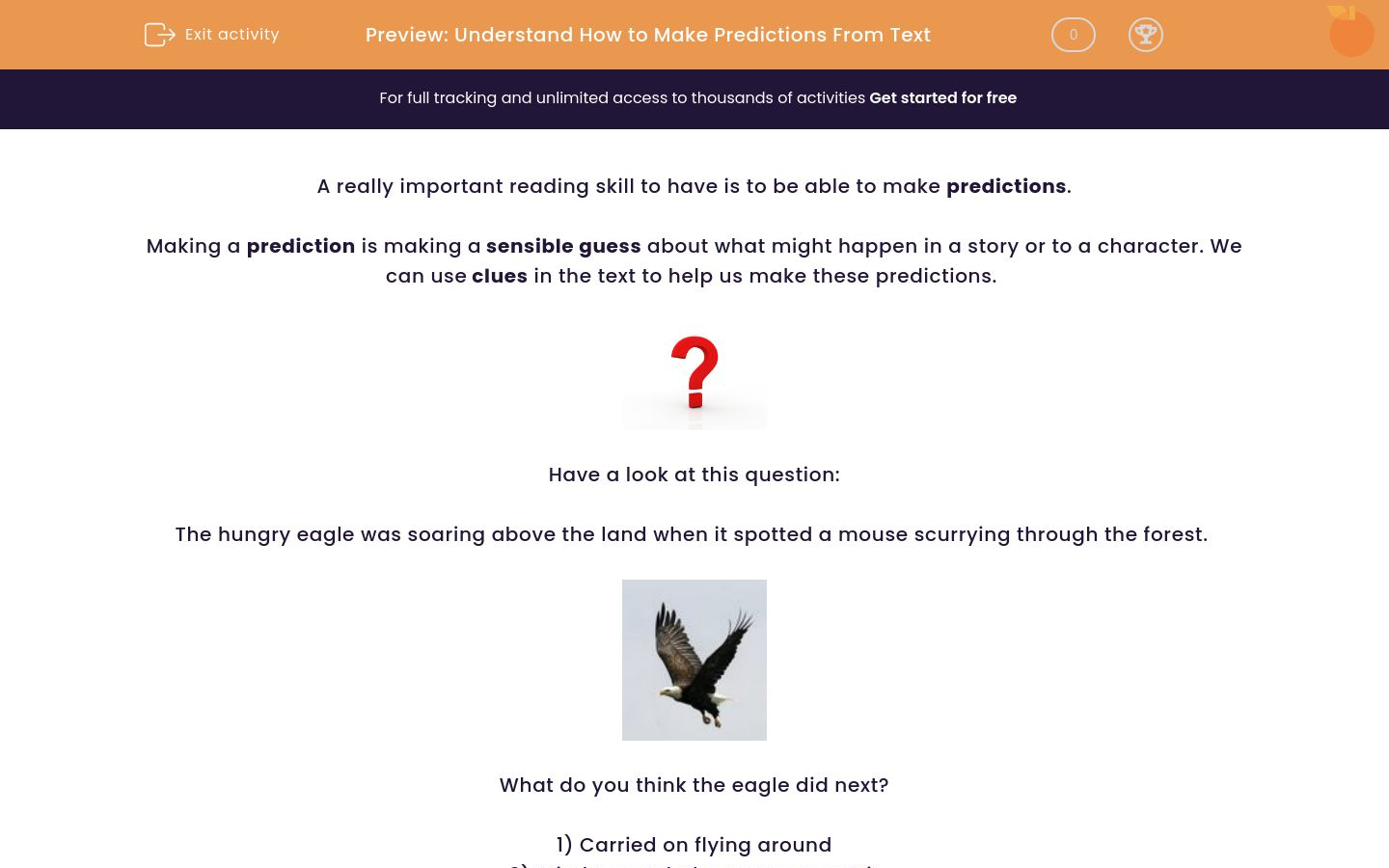 Understand How to Make Predictions From Text Worksheet - EdPlace