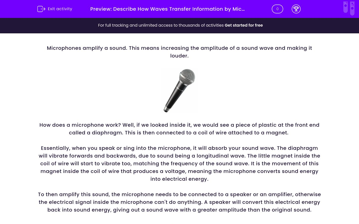 Describe How Waves Transfer Information by Microphones and Speakers ...