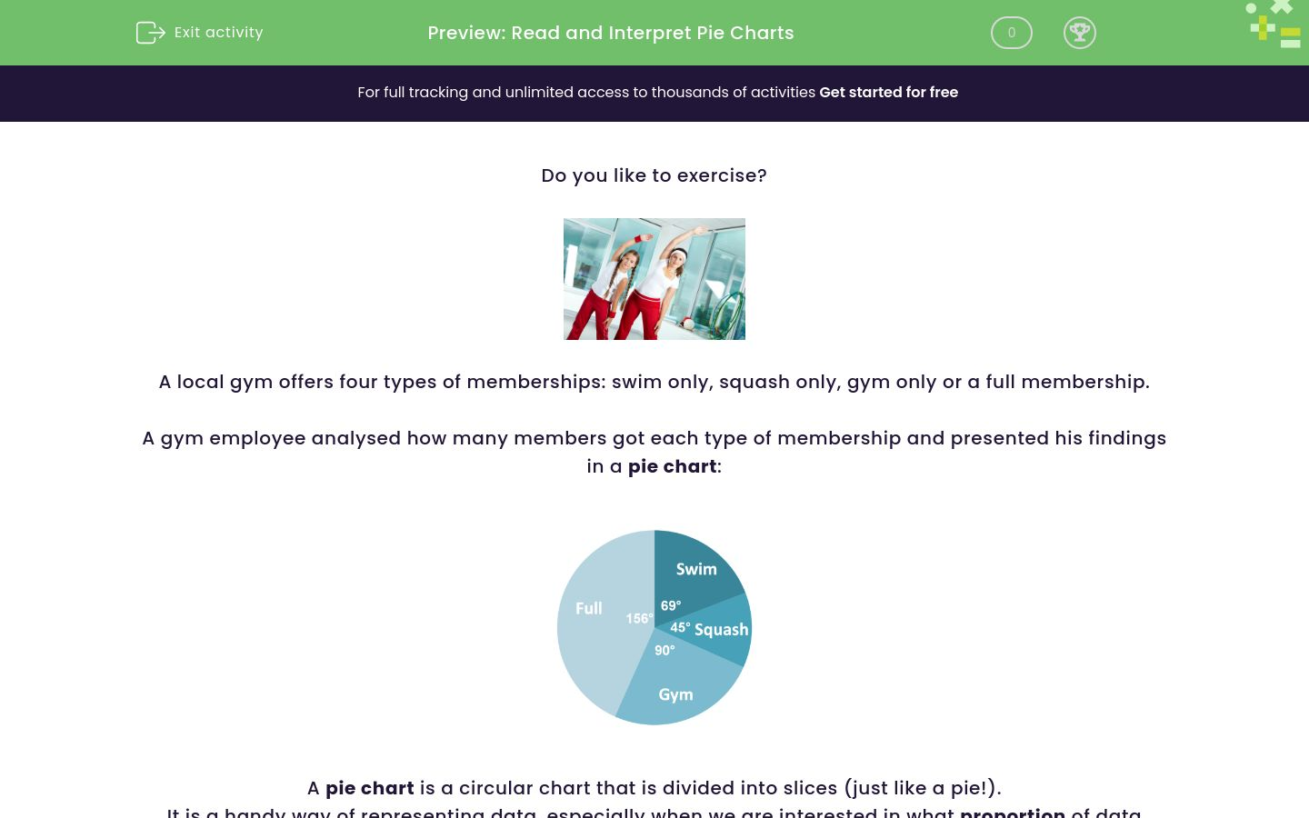 Read and Interpret Pie Charts Worksheet - EdPlace