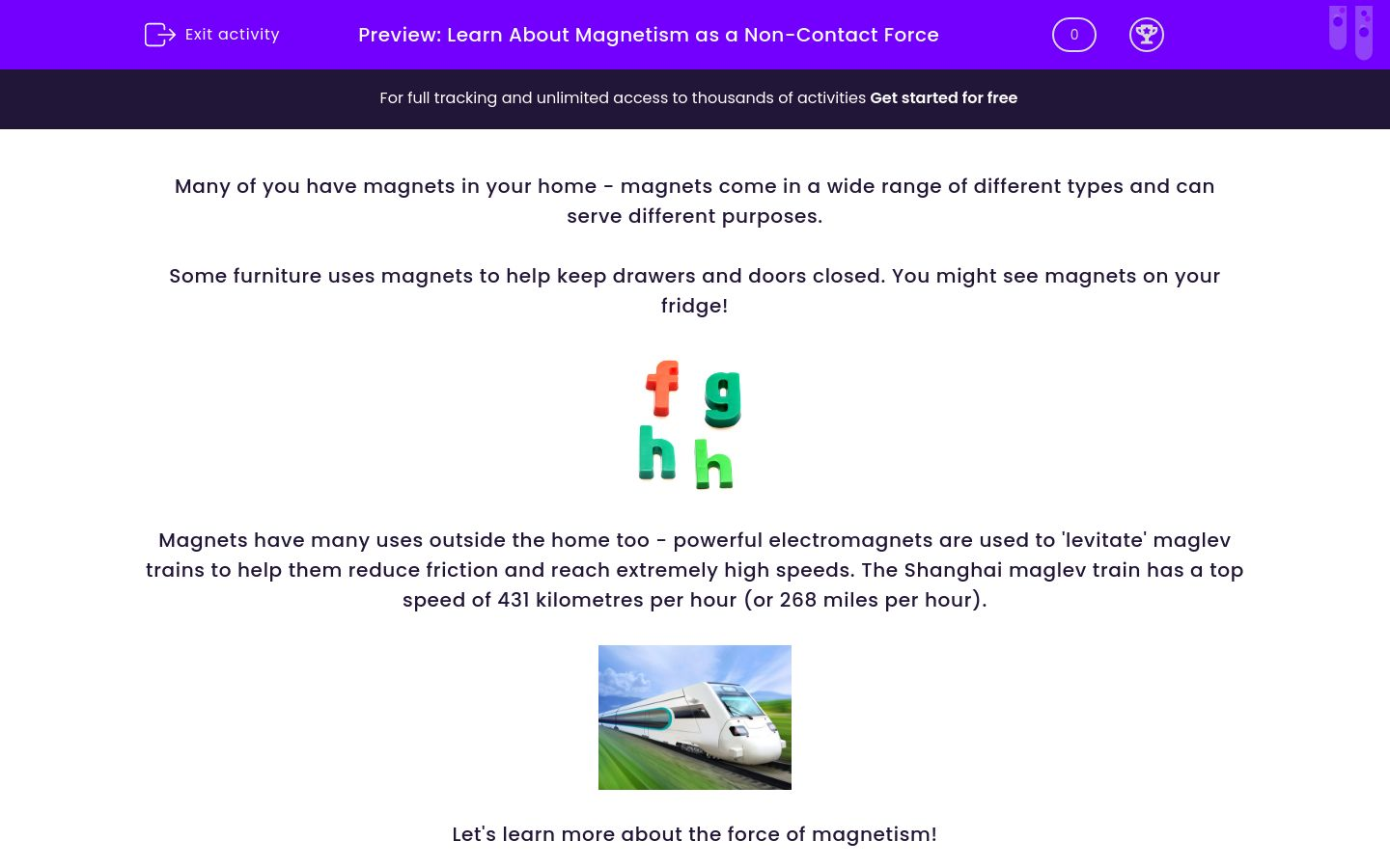 Learn About Magnetism as a Non-Contact Force Worksheet - EdPlace