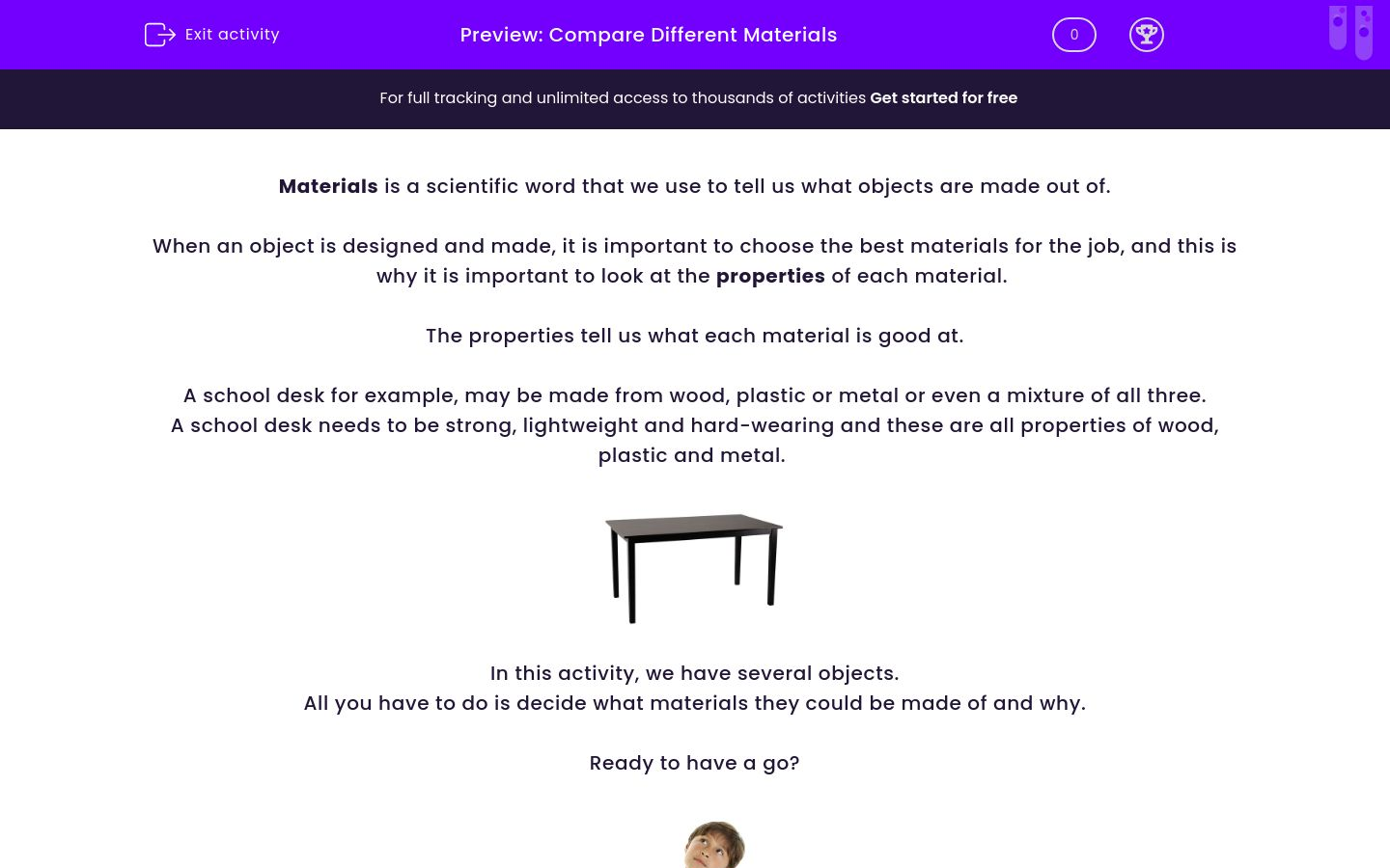 Compare Different Materials Worksheet - EdPlace