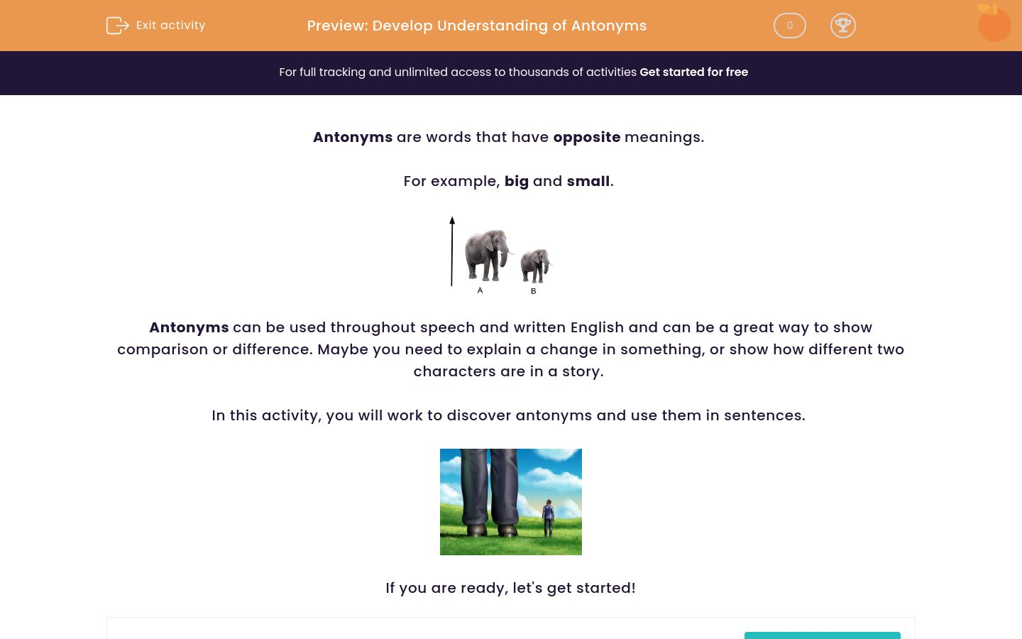 Develop Understanding of Antonyms Worksheet - EdPlace