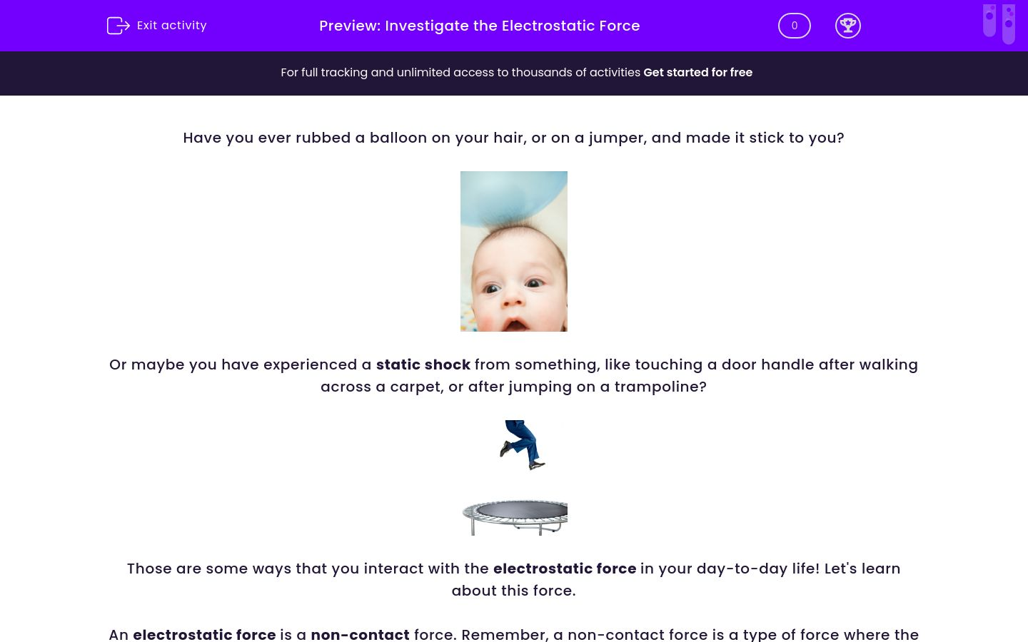 Investigate the Electrostatic Force Worksheet - EdPlace