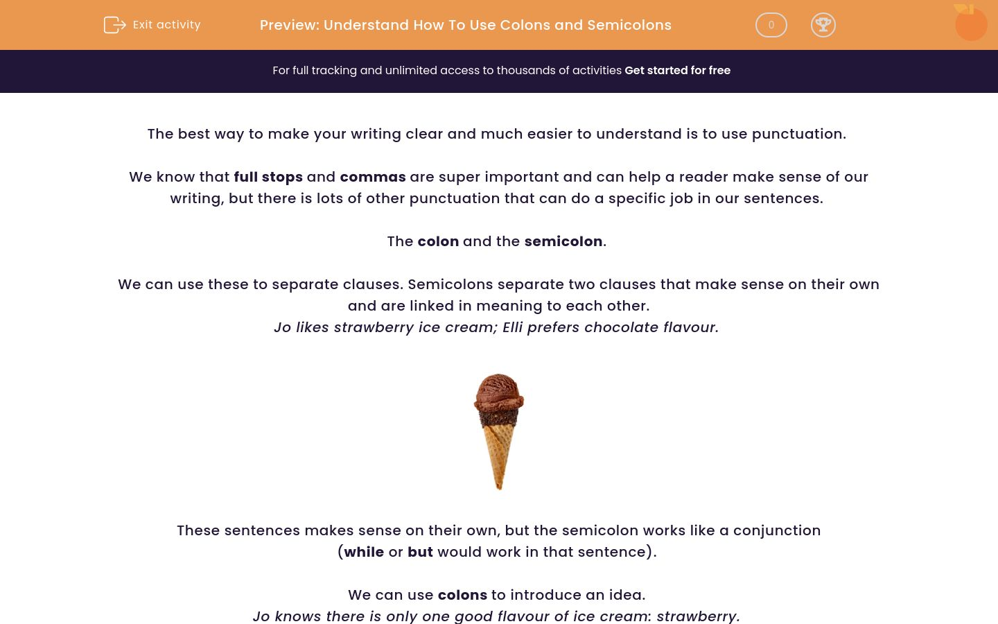 Understand How To Use Colons and Semicolons Worksheet - EdPlace