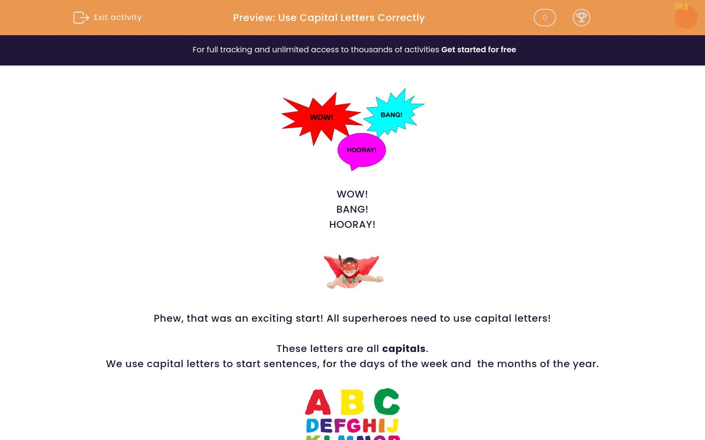 Use Capital Letters Correctly Worksheet - EdPlace