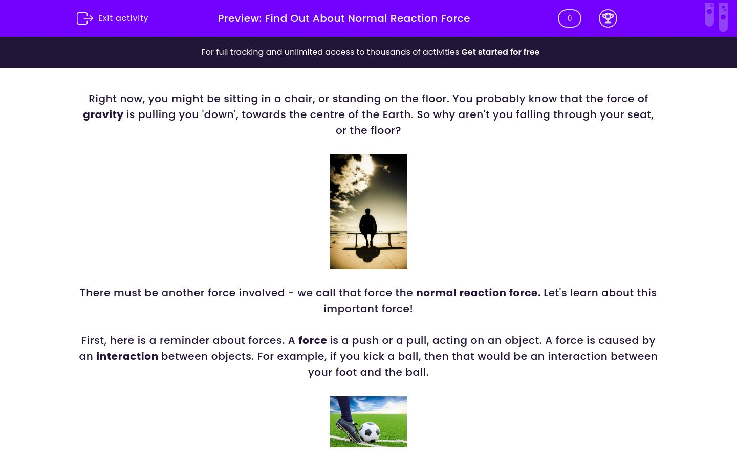 Find Out About Normal Reaction Force Worksheet - EdPlace