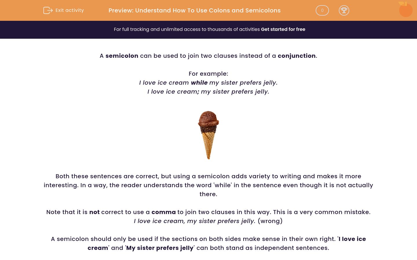 Understand How To Use Colons and Semicolons Worksheet - EdPlace