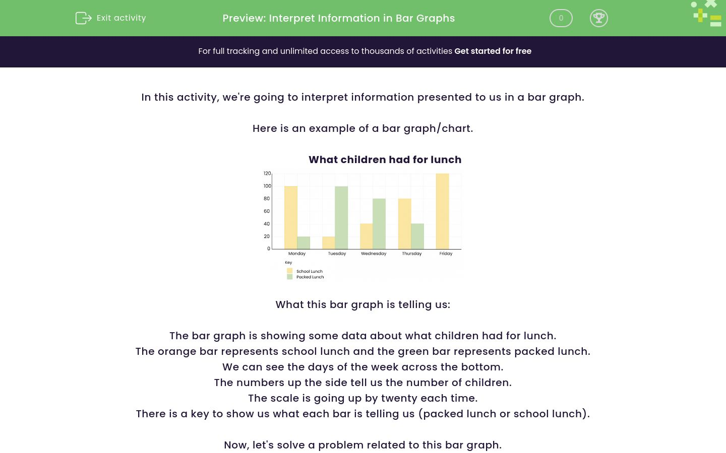 Interpret Information in Bar Graphs Worksheet - EdPlace