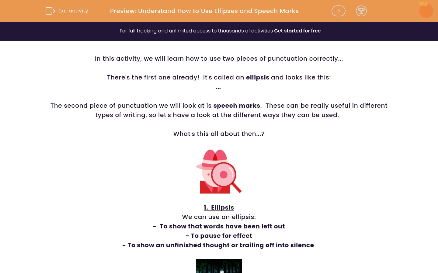 Understand How to Use Ellipses and Speech Marks Worksheet - EdPlace