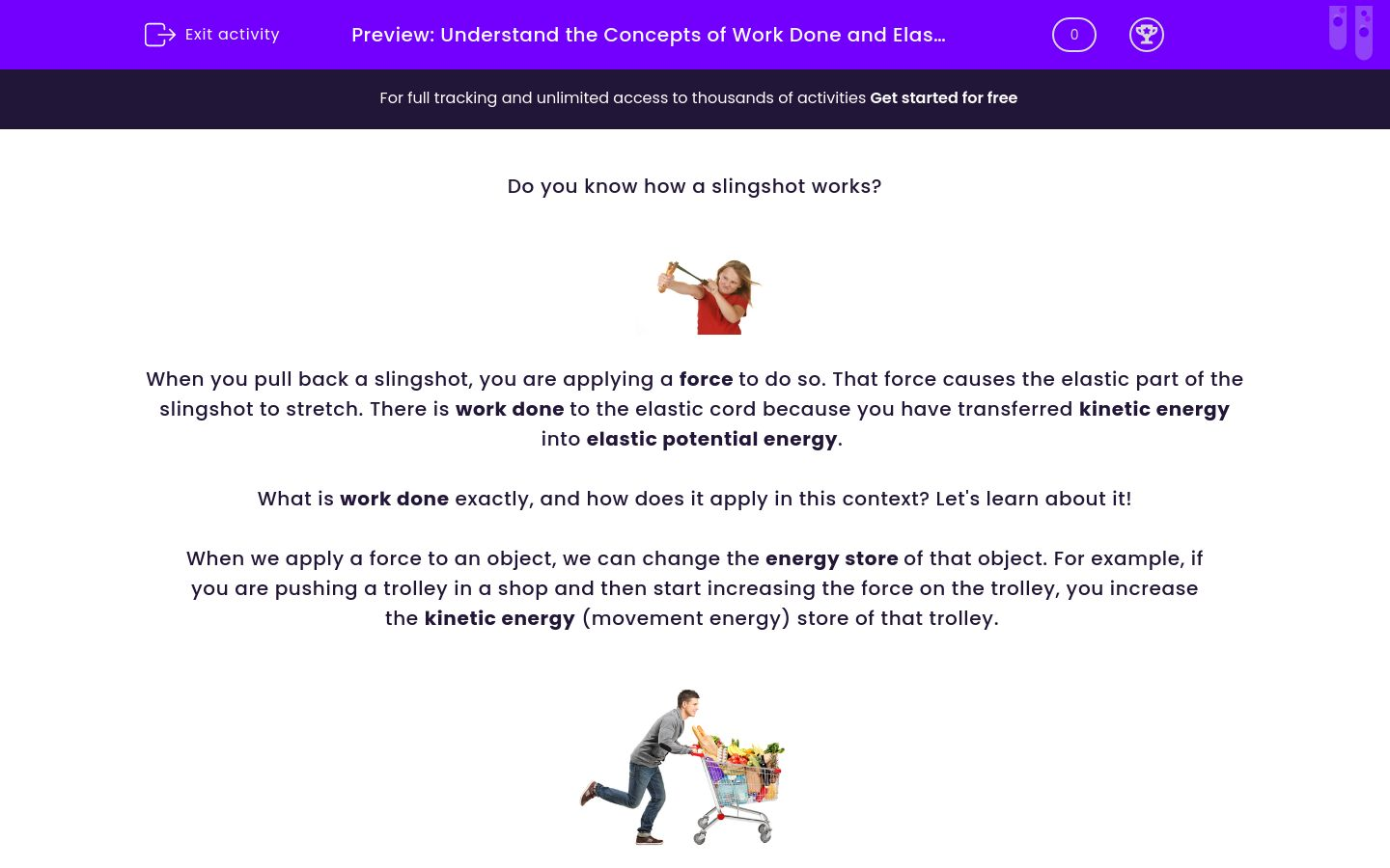 Understand the Concepts of Work Done and Elastic Potential Energy ...