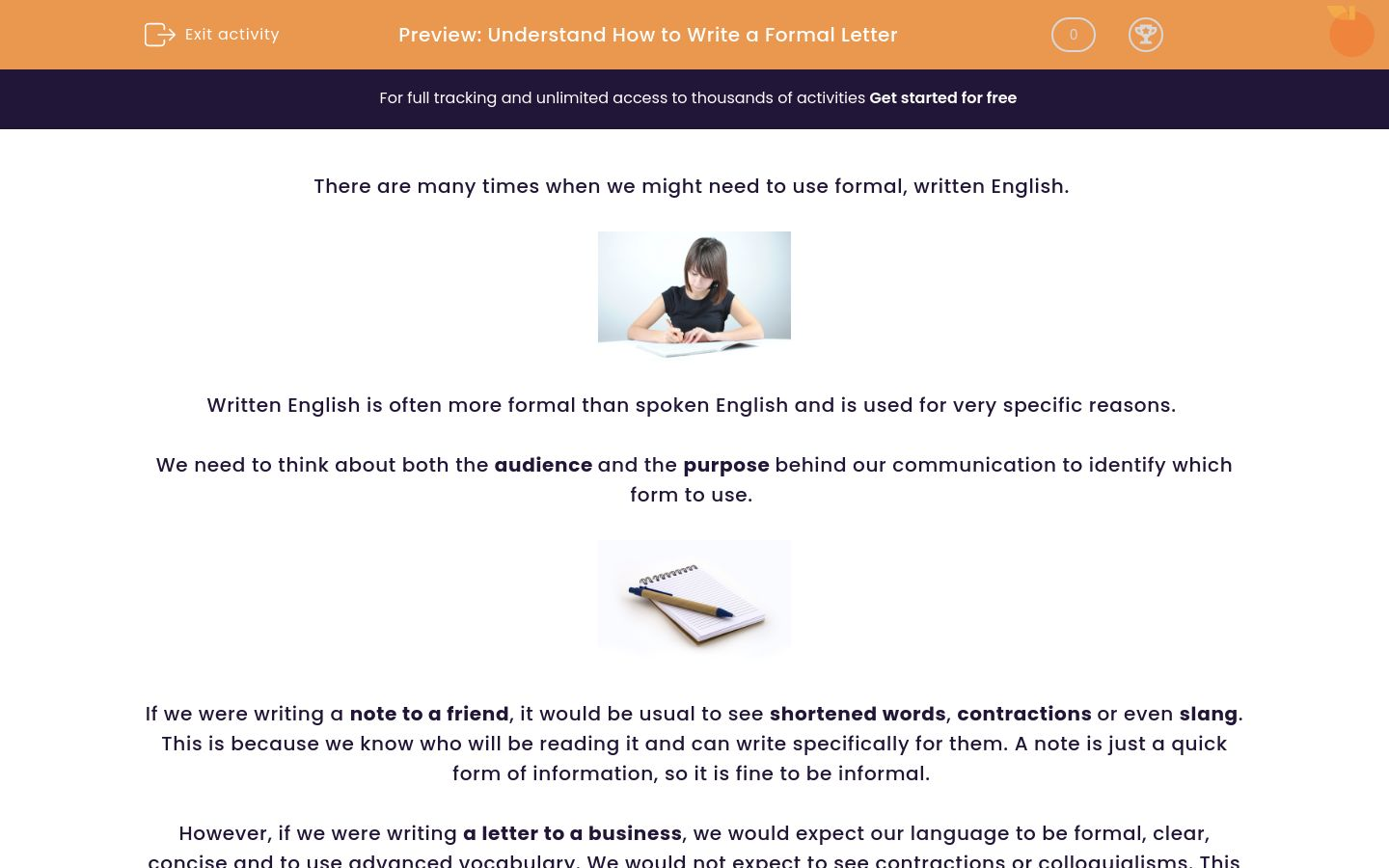 Understand How to Write a Formal Letter Worksheet - EdPlace