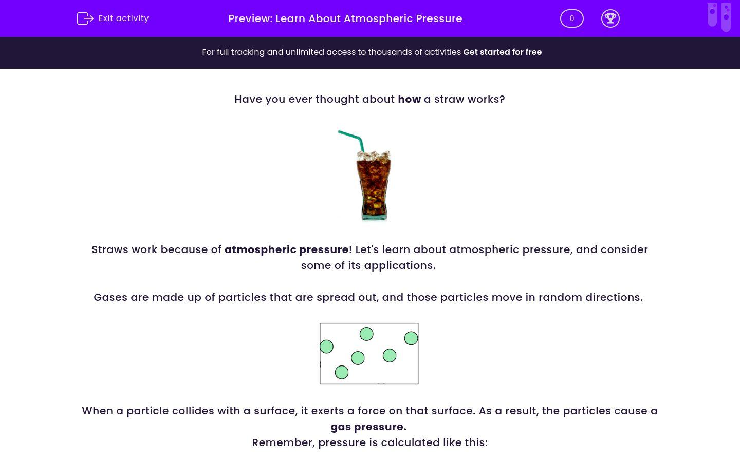 Learn About Atmospheric Pressure Worksheet - EdPlace