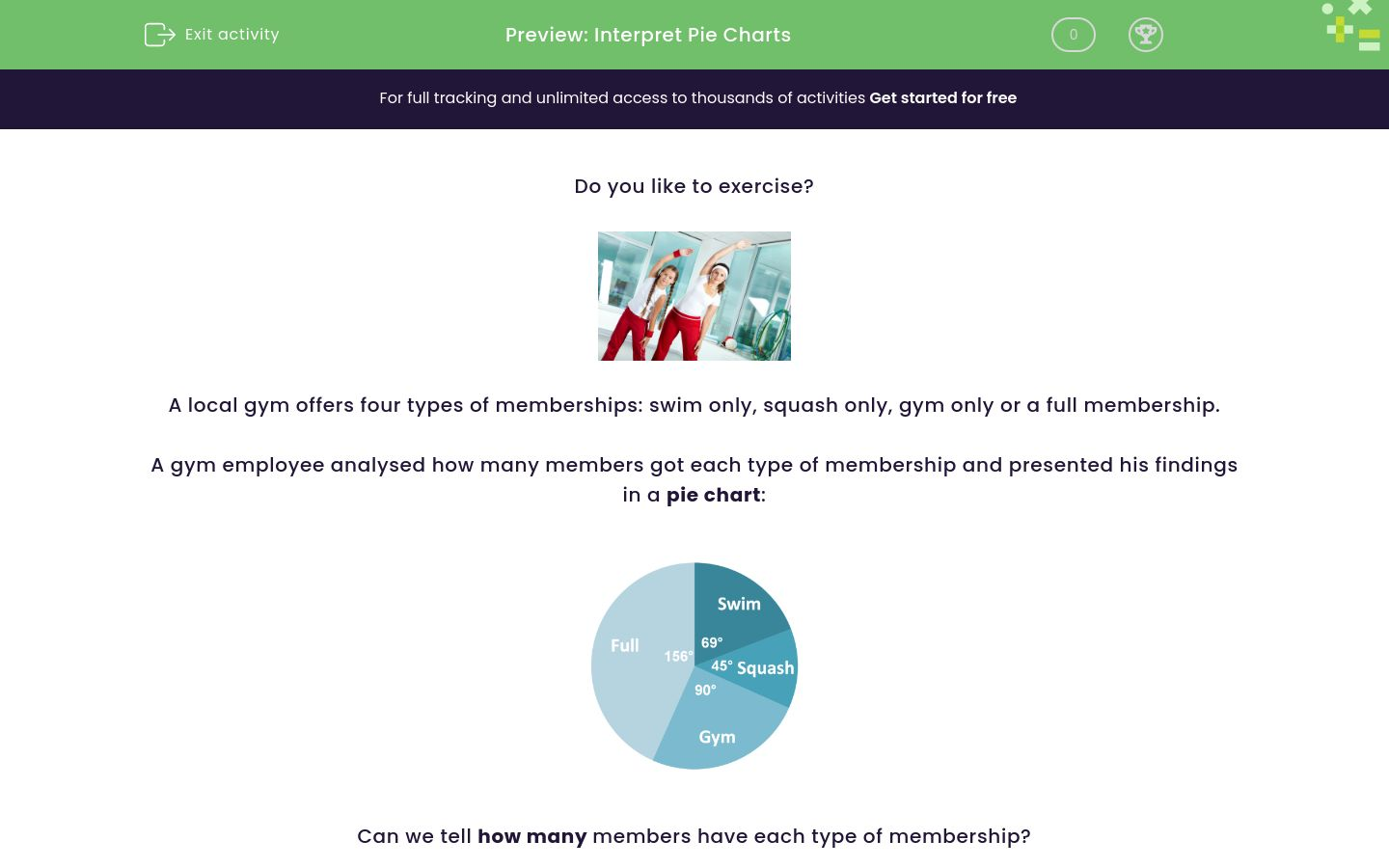 Interpret Pie Charts Worksheet - EdPlace