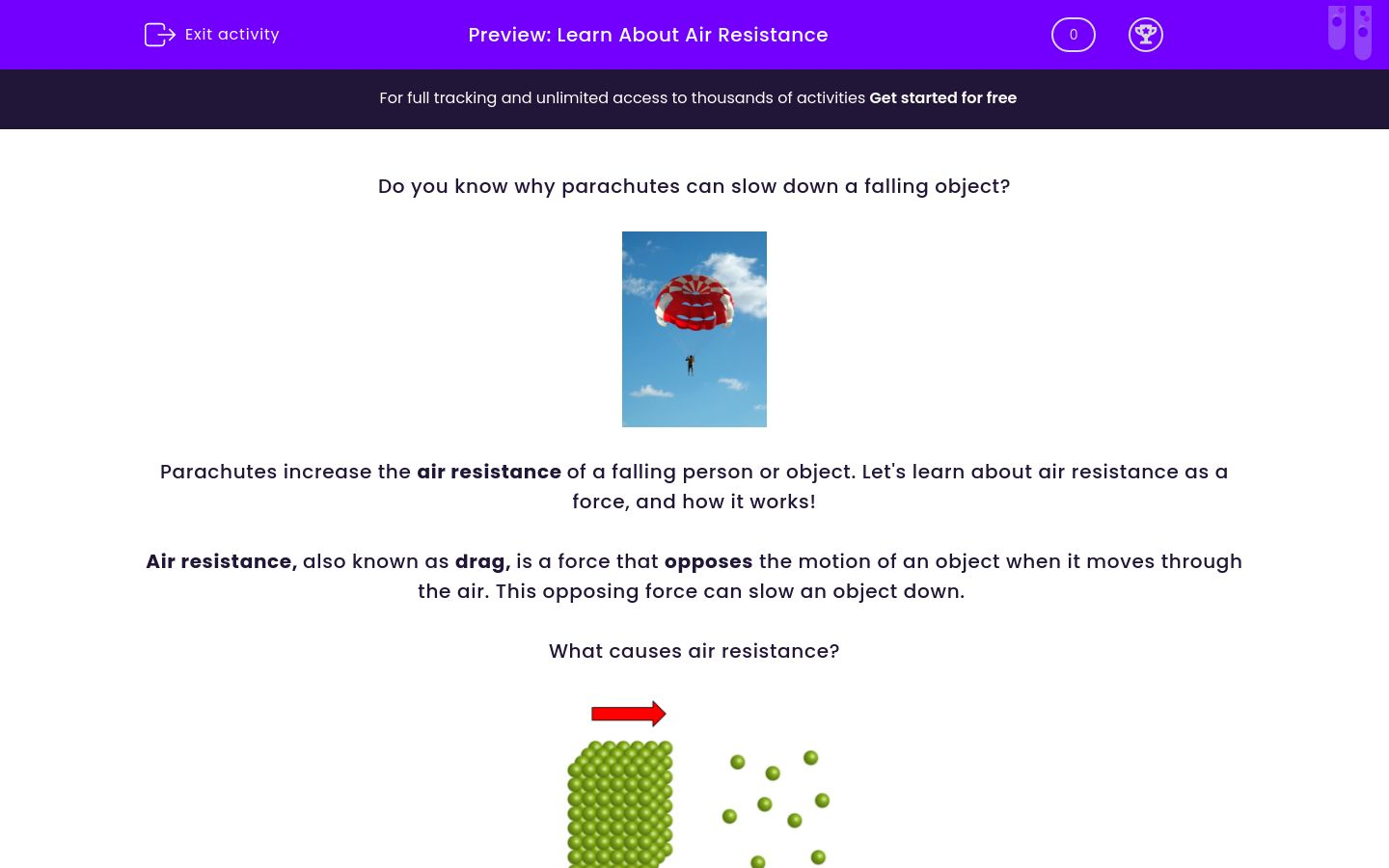 Learn About Air Resistance Worksheet - EdPlace