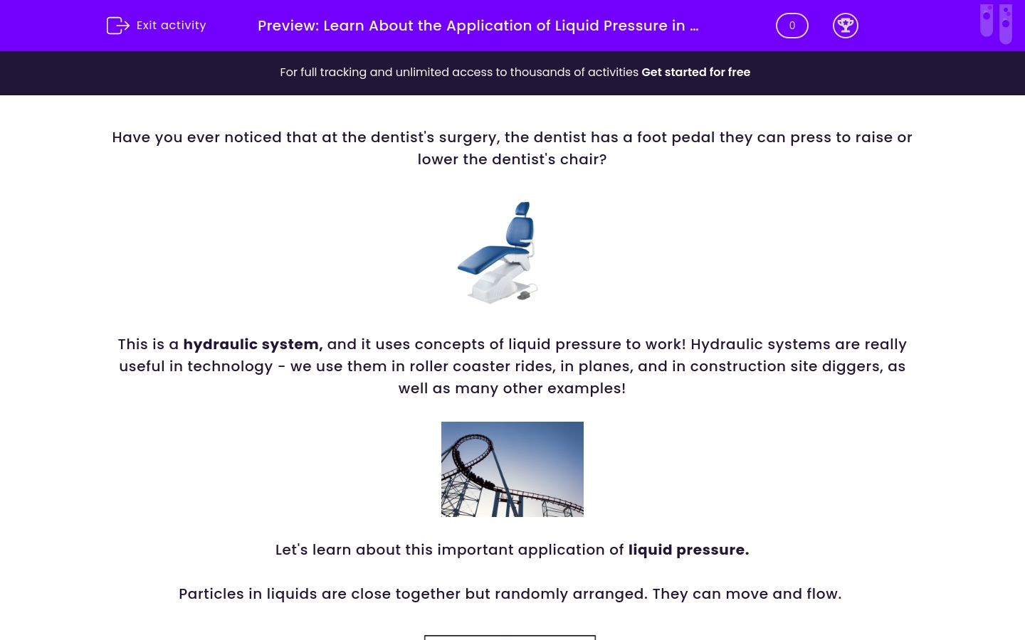 Learn About the Application of Liquid Pressure in Hydraulics Worksheet ...