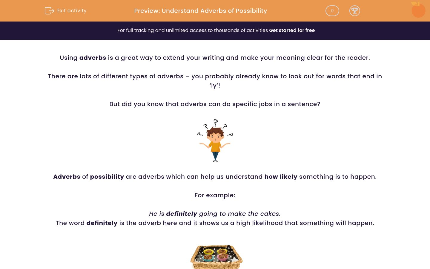 Explore Adverbs of Possibility Worksheet - EdPlace